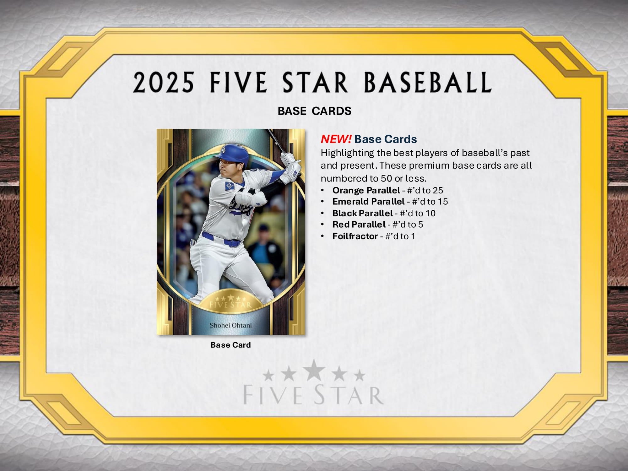 2025 Topps Five Star Baseball Hobby Box – CB Hobby