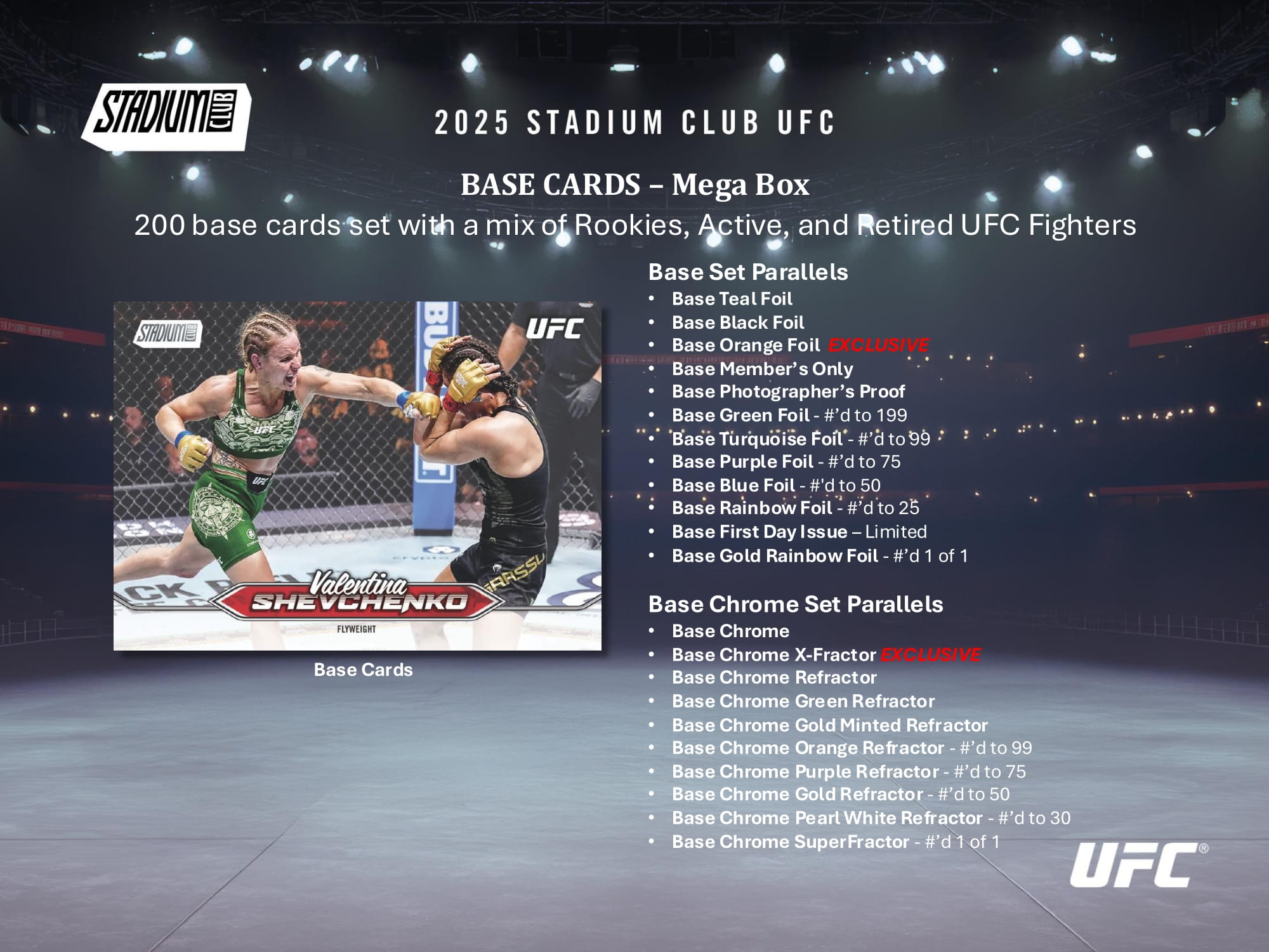 2025 Topps Stadium Club UFC Mega Box – CB Hobby