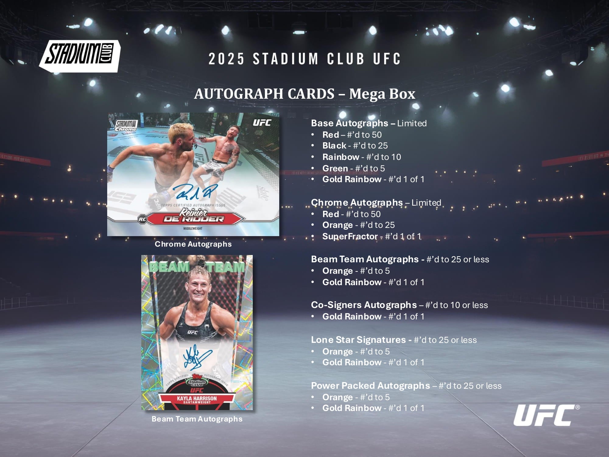 2025 Topps Stadium Club UFC Mega Box – CB Hobby